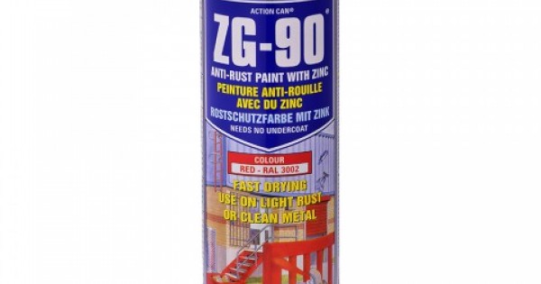 ZG-90 GALVANISED AEROSOL SPRAY PAINT (RED)